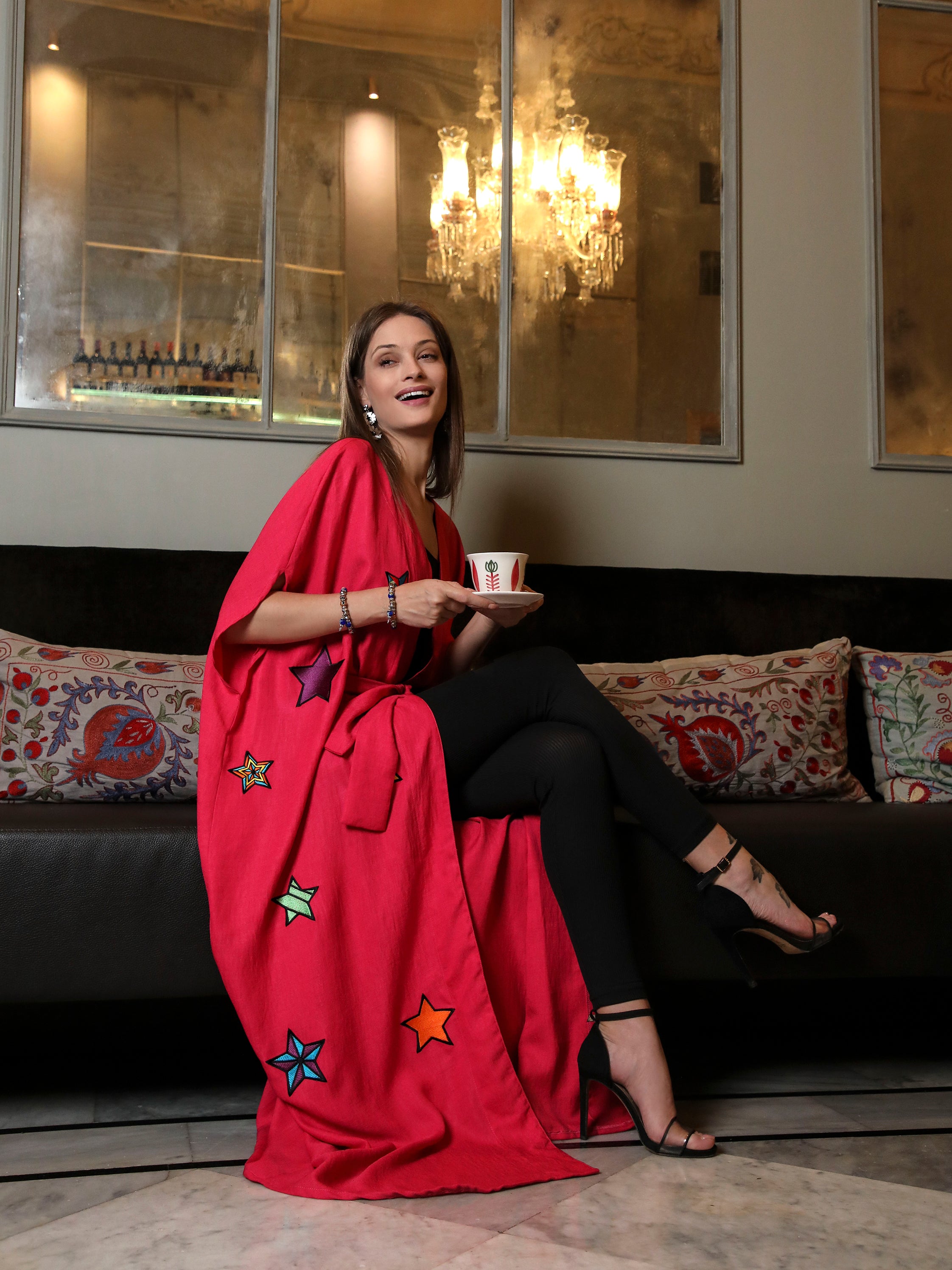Moon & Stars Fuchsia Abaya – fromlebanon.co