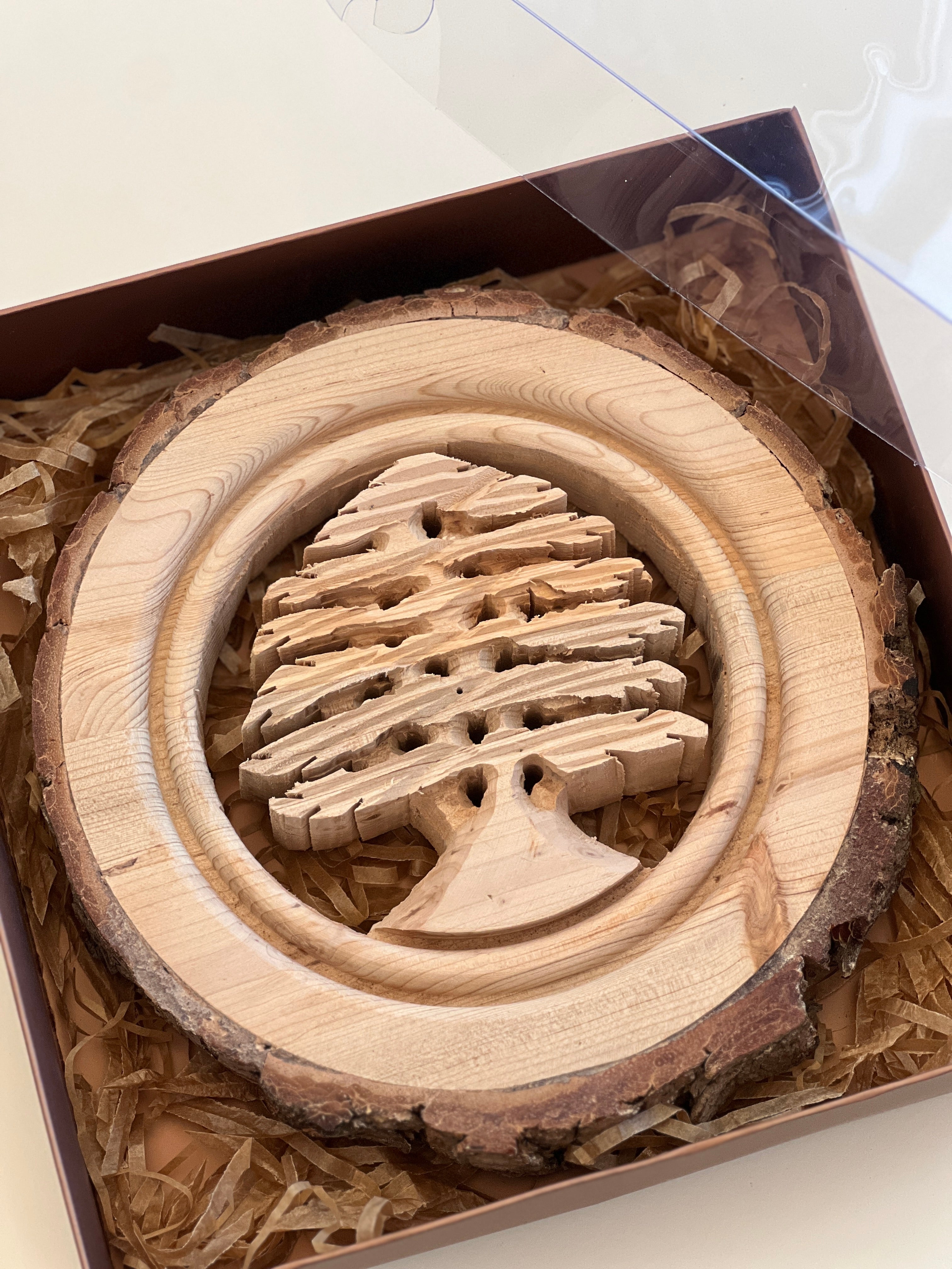 Hand-Carved Wooden Cedar Tree Wall Hanging – fromlebanon.co